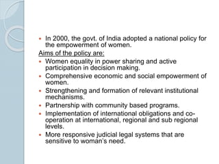 Women empowerment | PPTX