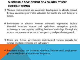 A Study on the role of women in sustainable development with special ...