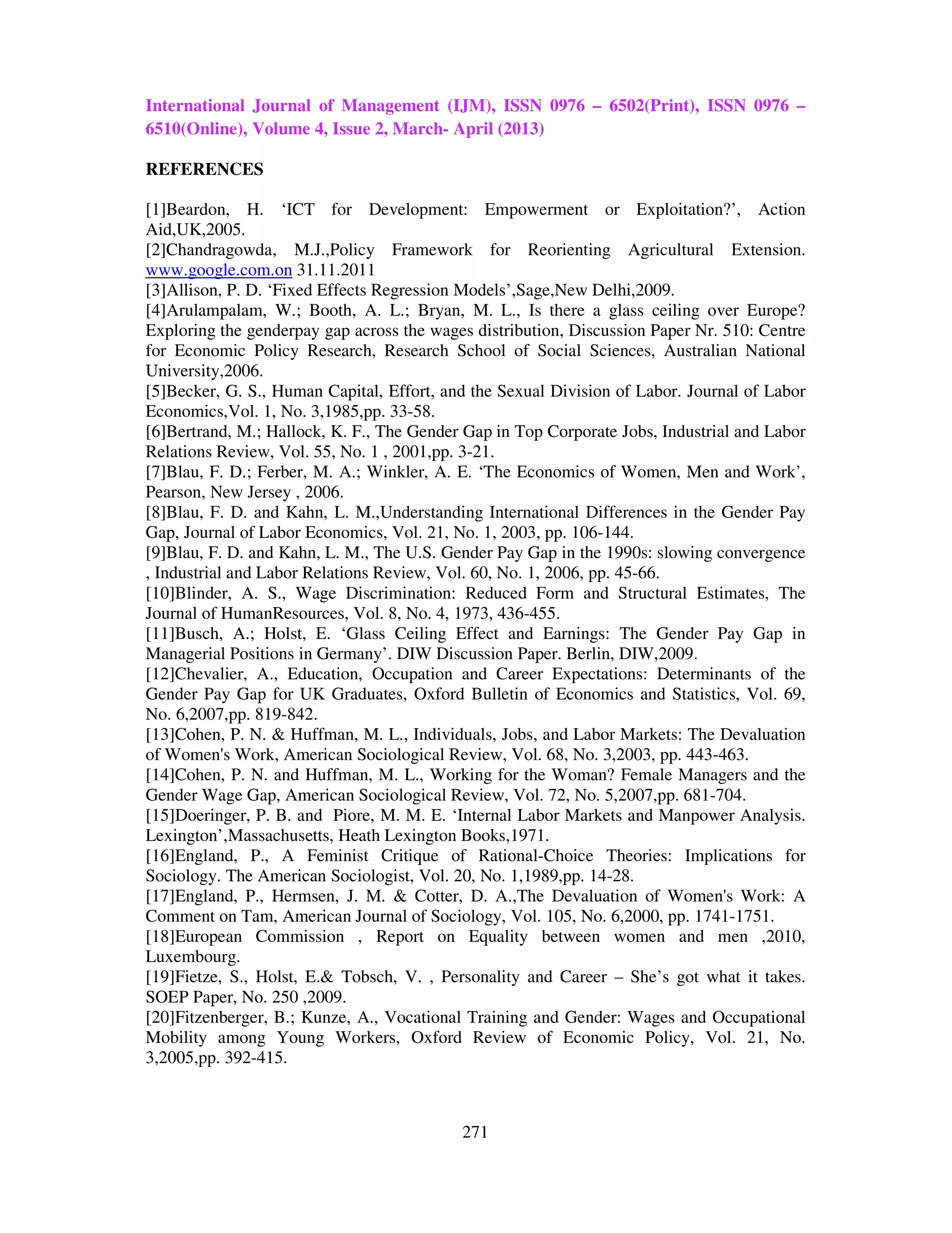 Women empowerment cracking glass ceiling at workplace | PDF