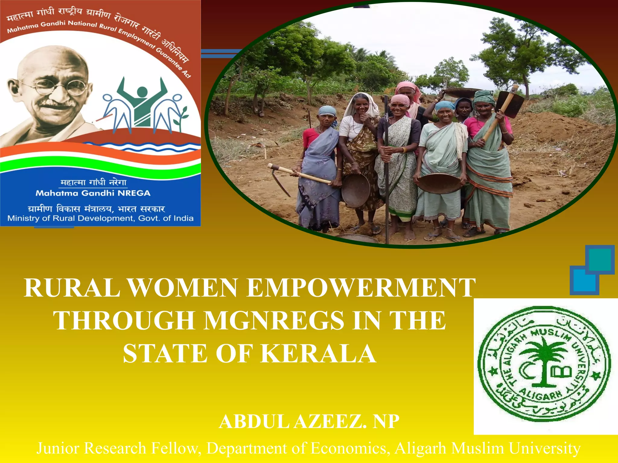 Women empowerment through MGNREGA | PPT