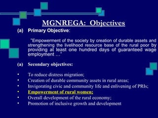 Women empowerment through MGNREGA | PPT