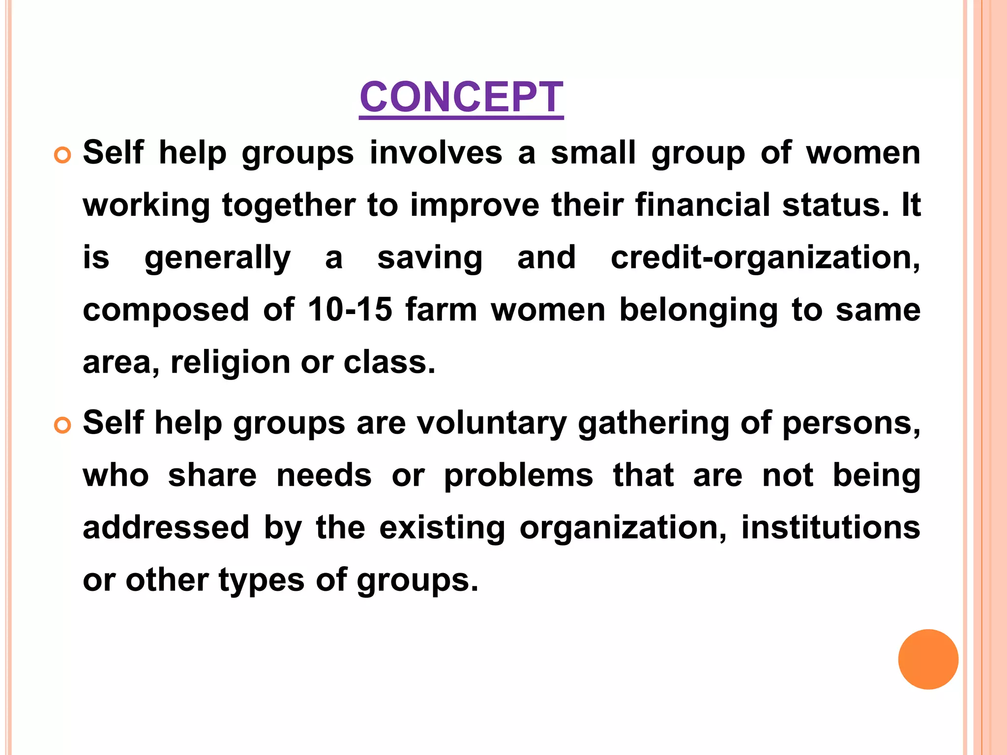 Women empowerment through self help groups | PPTX