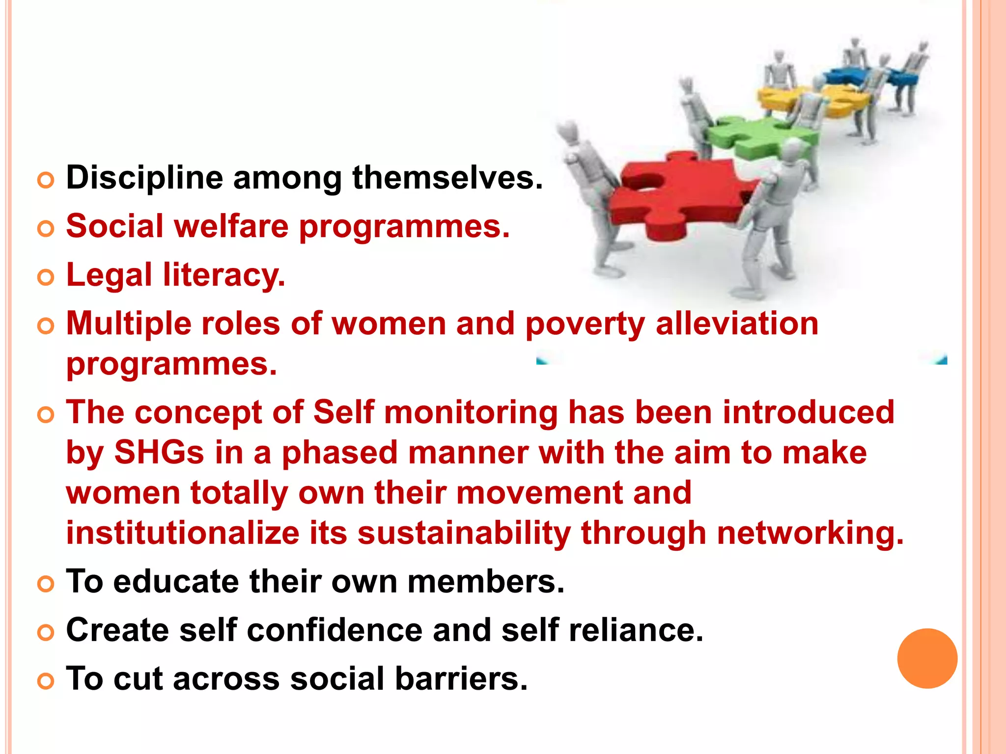 Women empowerment through self help groups | PPTX
