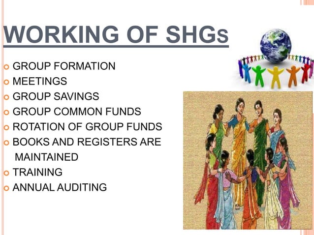 Women empowerment through self help groups | PPT