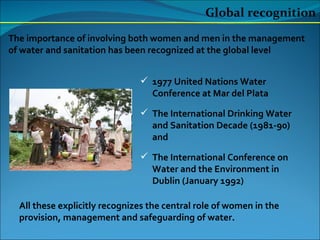 Women Empowerment Water Supply | PPT