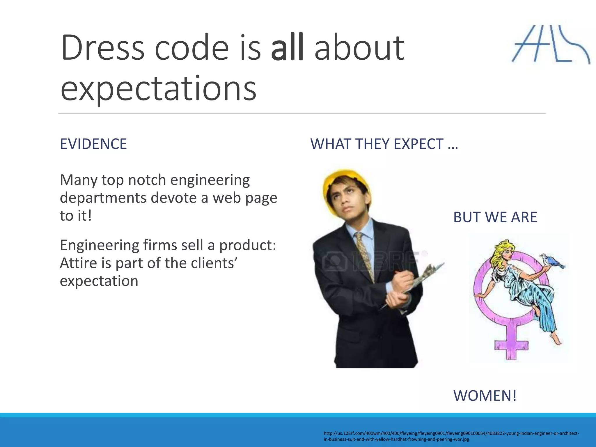 Dress for Success in Engineering - How to dress as women engineers | PPTX