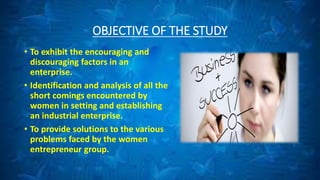 Women entrpreneurship ppt | PPTX