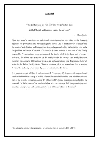 Women equality and the constitution of india | DOCX
