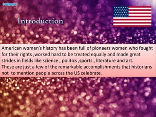 Women history in america | PPTX