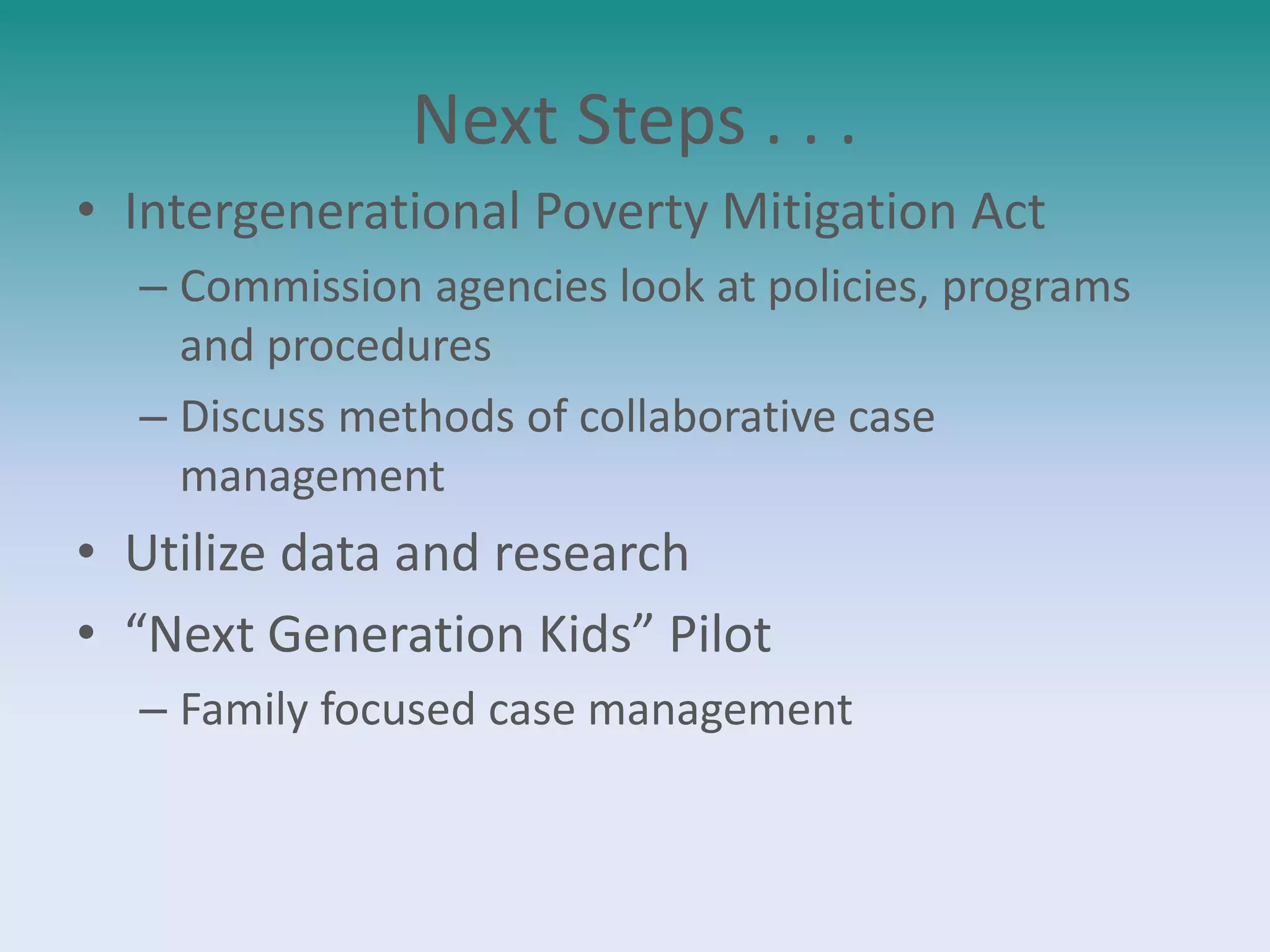 Women in Intergenerational Poverty: Working and Raising Families | PPT ...