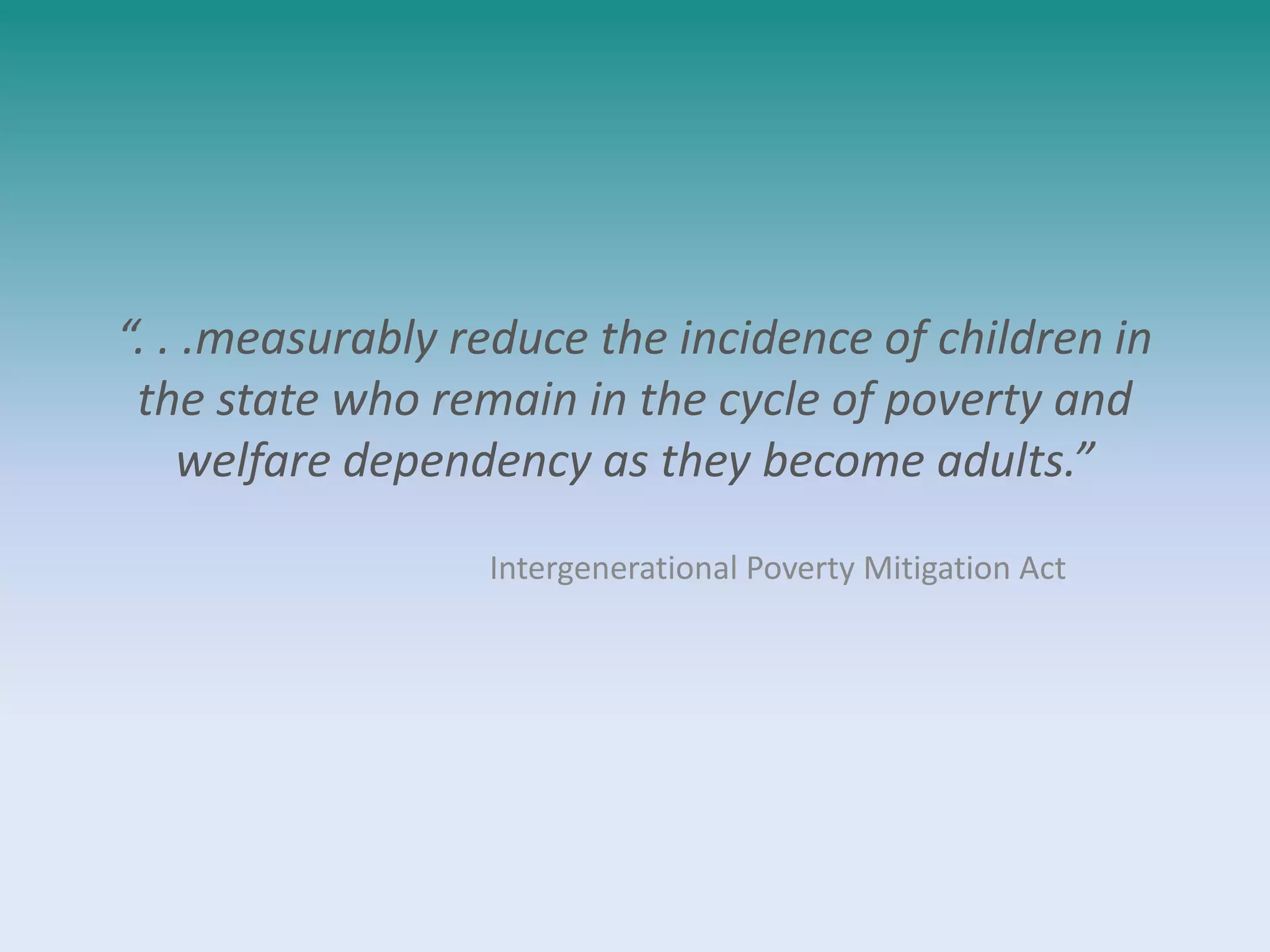 Women in Intergenerational Poverty: Working and Raising Families | PPT ...