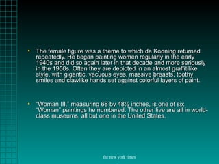 Women III DE KOONING | PPT
