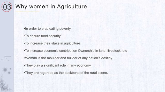 Women in Agriculture.pptx | Agriculture | Industries
