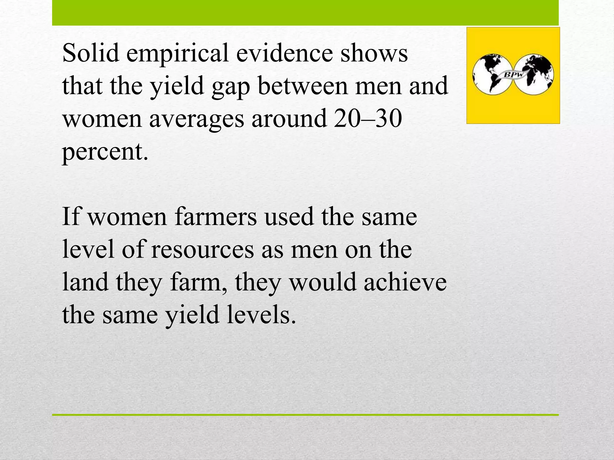 Women in agriculture | PPTX