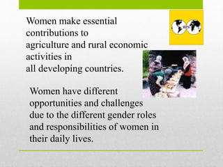 Women in agriculture | PPTX