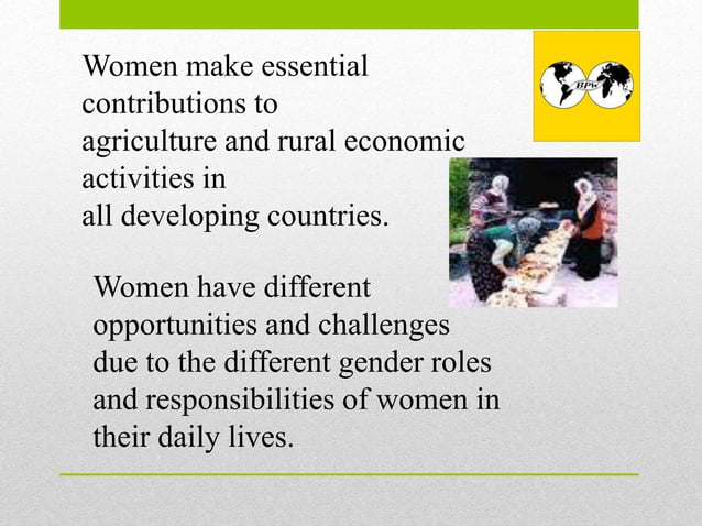 Women in agriculture | PPTX | Agriculture | Industries