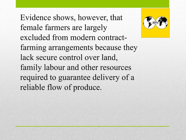 Women in agriculture | PPTX | Agriculture | Industries