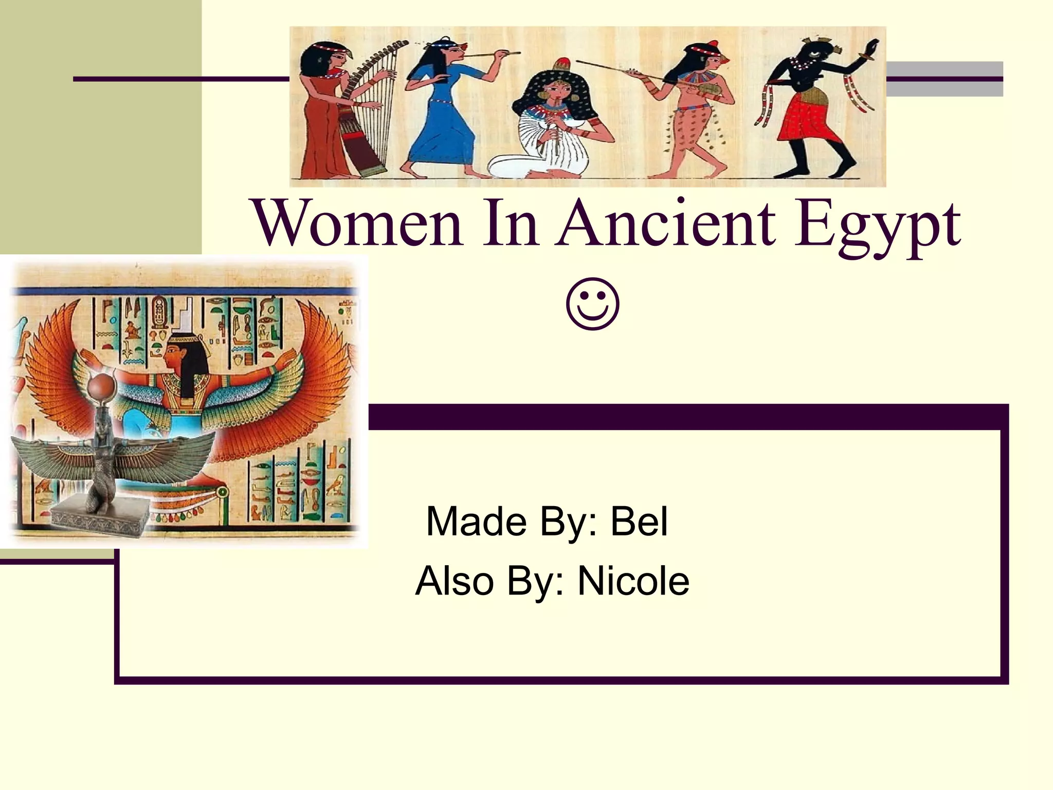 Women in ancient egypt | PPT
