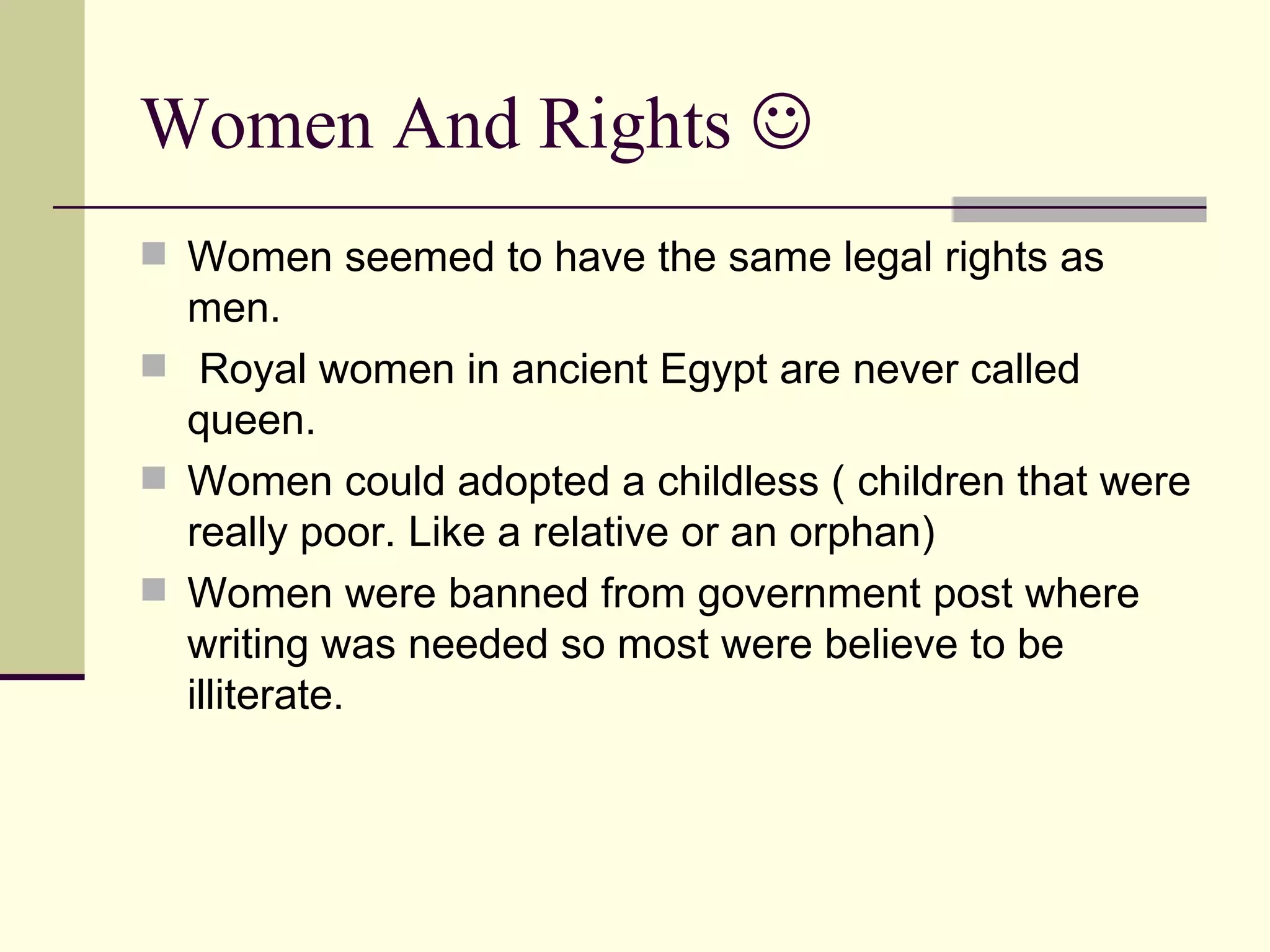 Women in ancient egypt | PPT