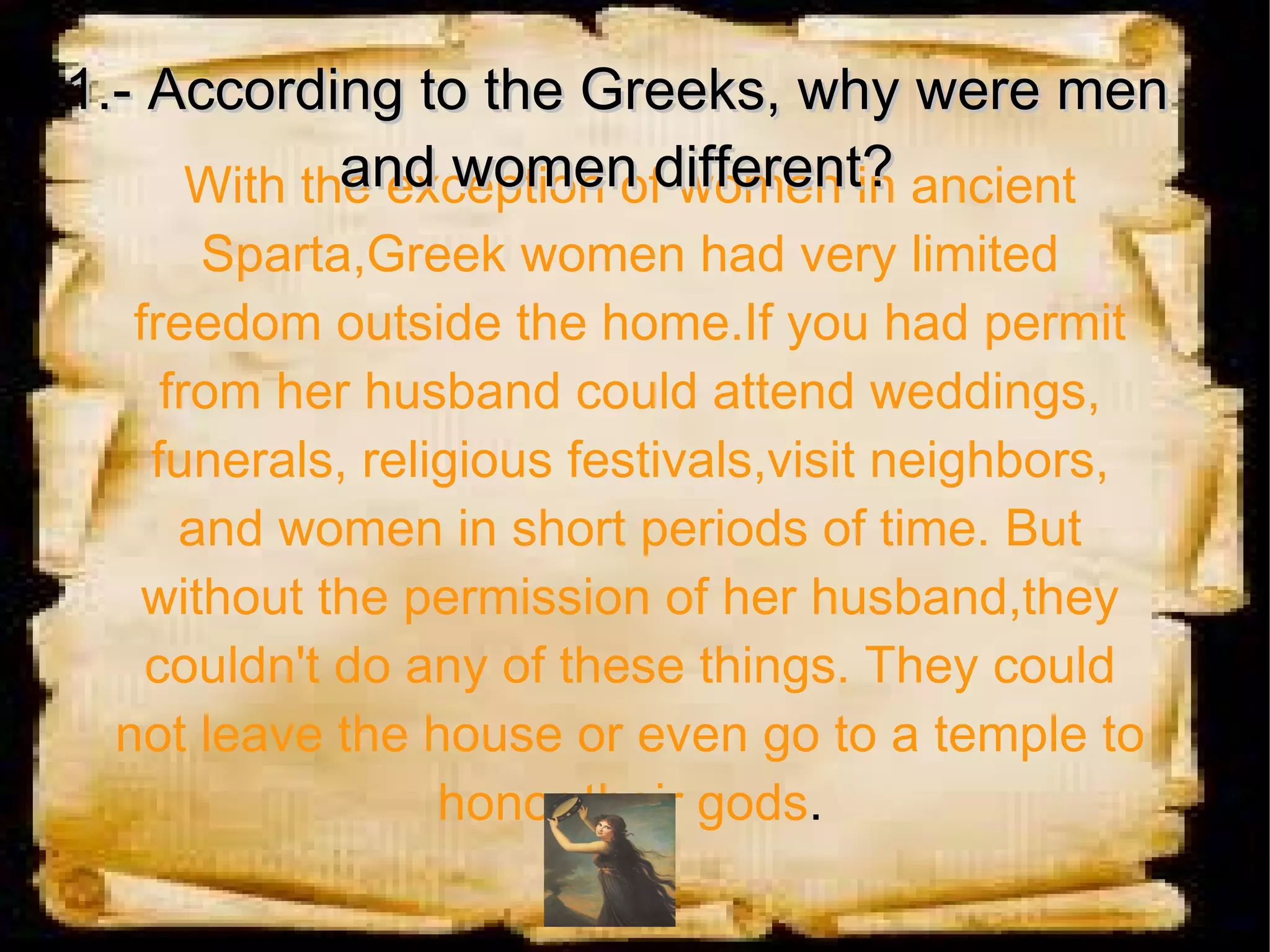 Women in Ancient Greece | ODP