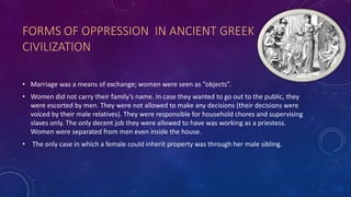 Women in Ancient Greek Civilization | PPTX