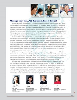 Economic Empowerment and Inclusion of Women in APEC Economies | PDF
