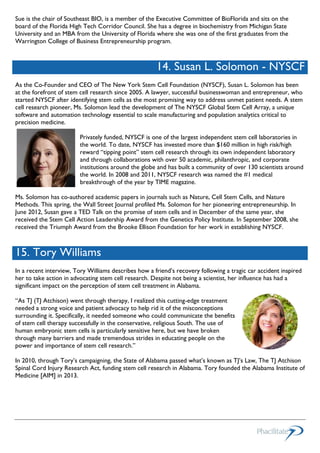 15 Influential Women in Cell and Gene Therapy | PDF