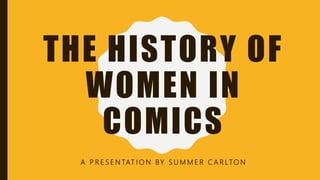 Women in comics | PPTX