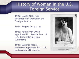 "Women in Diplomacy" | PPTX