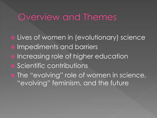 Women in Evolutionary Science | PPTX