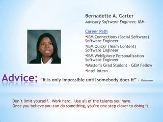 Young Women and STEM Careers | PPSX