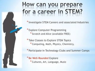 Young Women and STEM Careers | PPSX