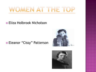 Women in journalism ppt | PPTX