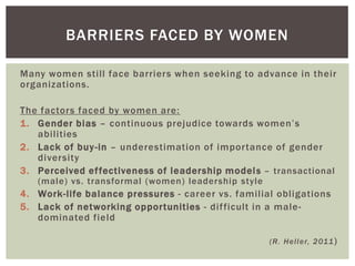 Women in leadership | PPTX