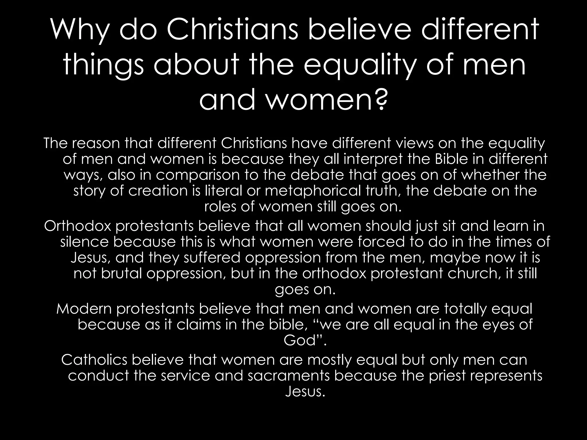 Women In Ministry | PPT