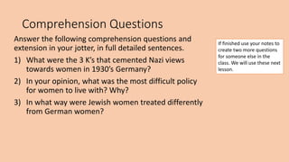 Women in nazi germany | PPTX