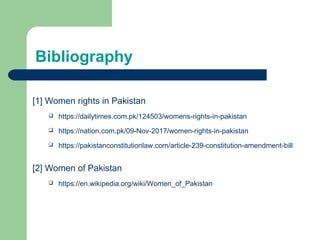 Women of pakistan and their rights | PPT