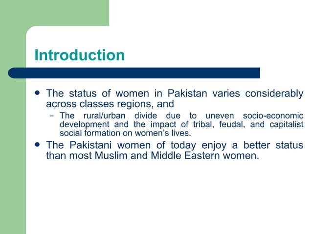 Women of pakistan and their rights | PPT | Islam | Religion & Spirituality