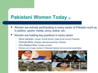 Women of pakistan and their rights | PPT