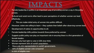 Women in politics | PPT