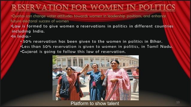Women in politics | PPT | Civic affairs | Politics