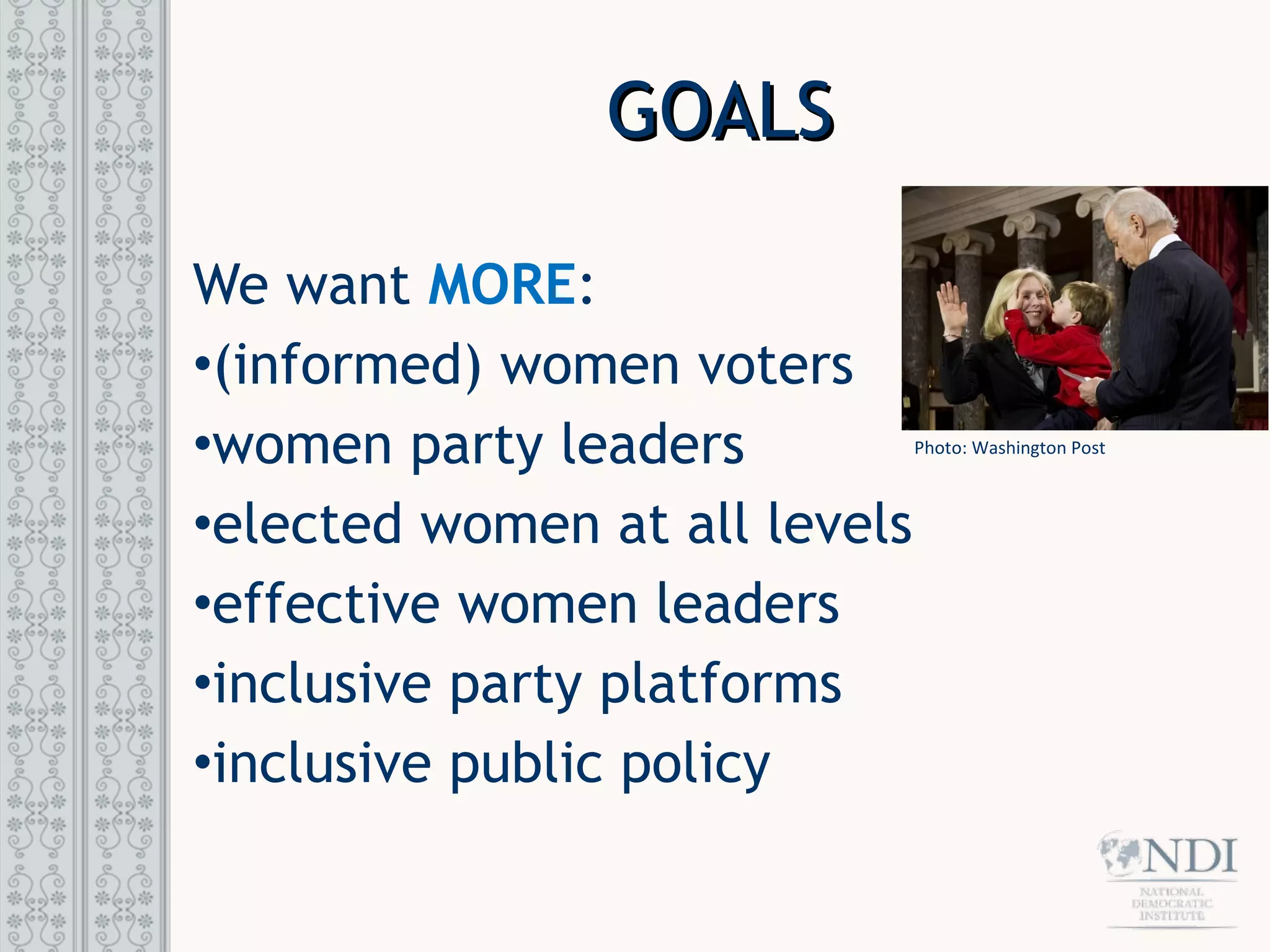 Women in politics overview | PPT