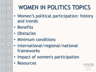 Women & Their Representation in Politics.ppt