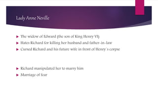 Women in richard iii | PPTX