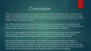 Women in Rock and Roll | PPTX