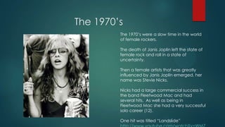Women in Rock and Roll | PPTX