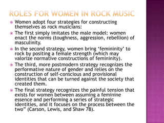 Women in rock music | PPT