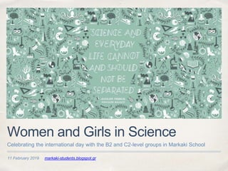 Women in science: A presentation for our advanced students | PPTX