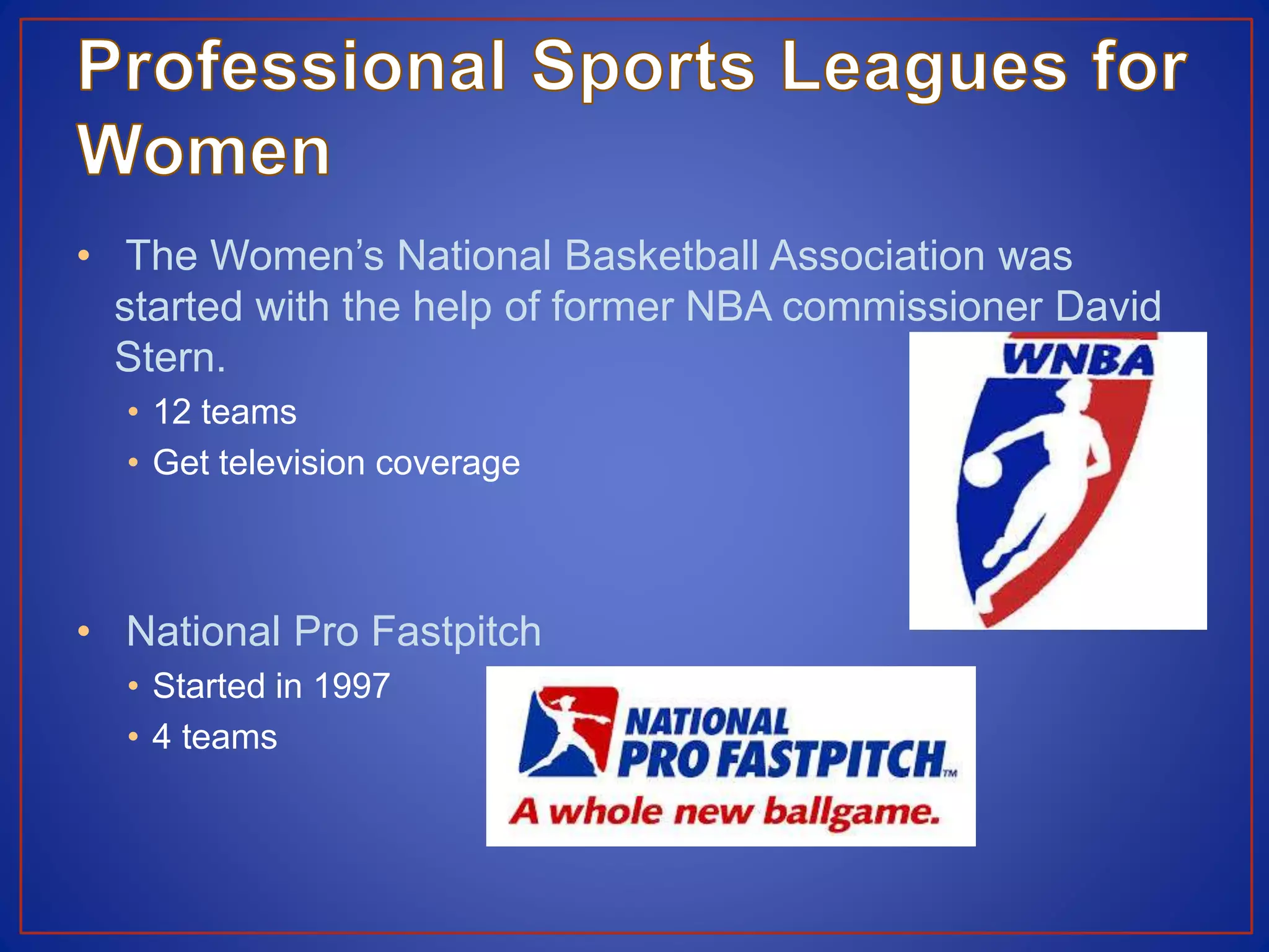Women in sports powerpoint | PPTX