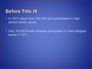 Women in sports powerpoint | PPTX